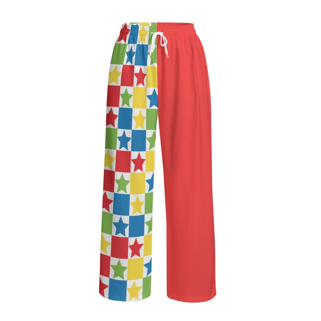 Unisex Clowncore Pants, Playful Circus Clown Pants, Kidcore Lounge ...