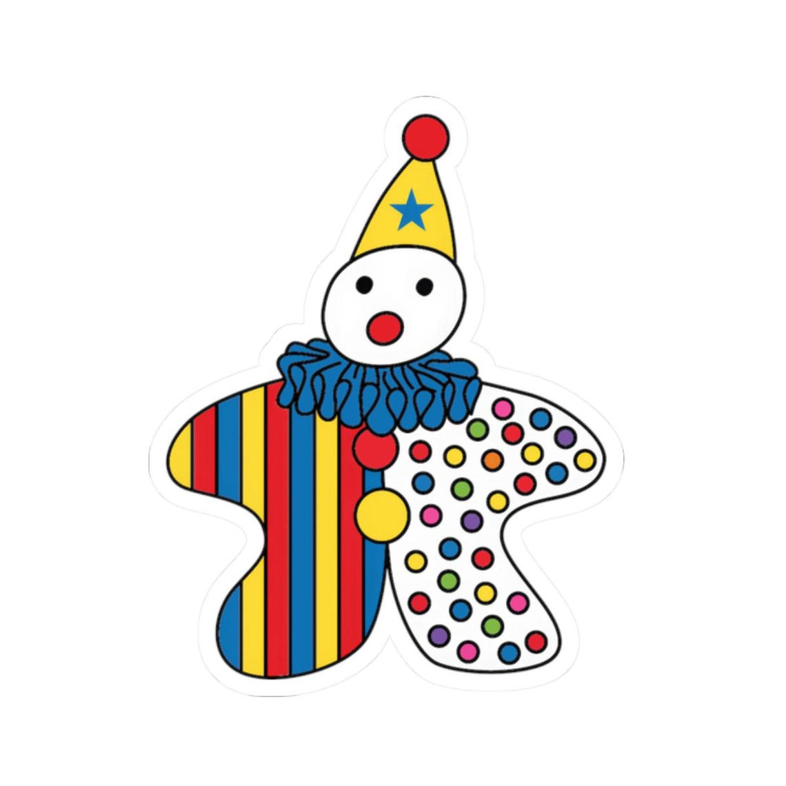 Clown Sticker, Clowncore Stickers, Circus Decor for Laptops, Journals ...