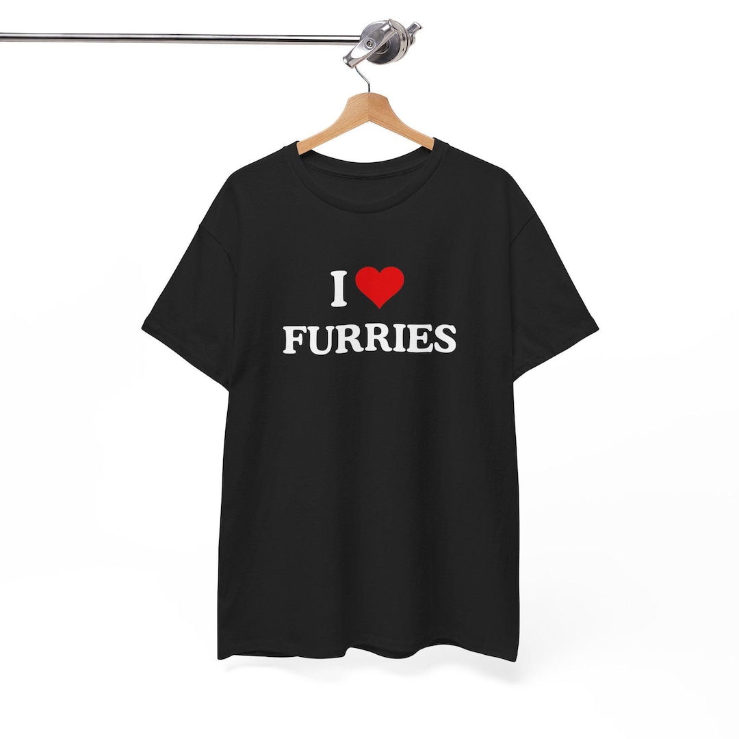 I Love Furry T Shirt Fursuit Fan Hoodie Furry Fandom Gifts for Furries ...