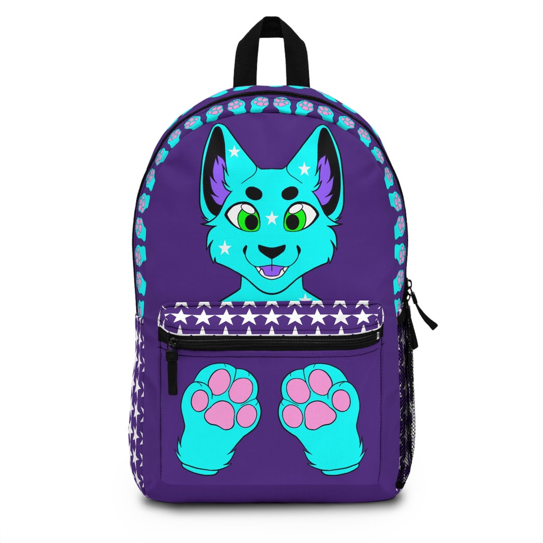 Personalized Backpack Furry Fursona Art Adopt Accessories Fursuit Head ...