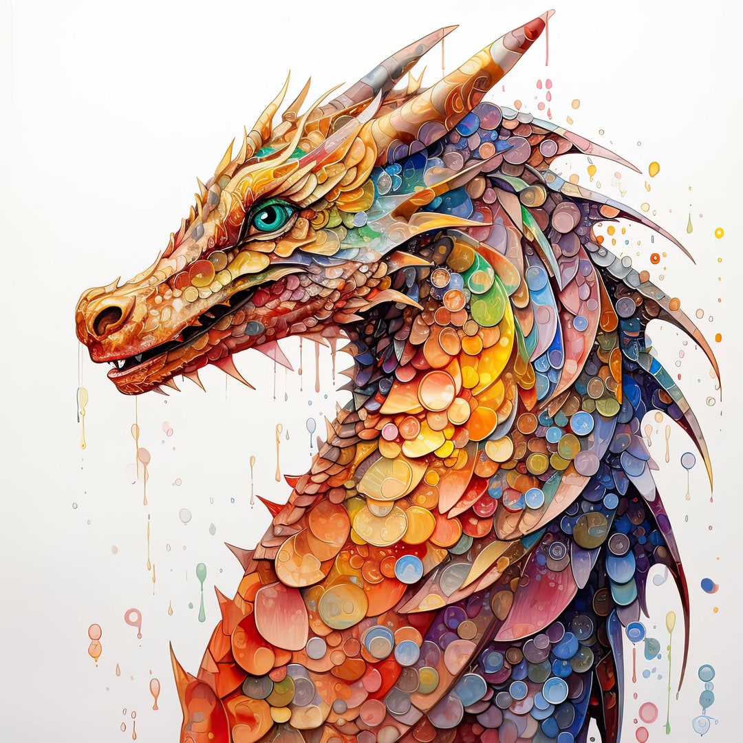 Dragon Printable Wall Art Home Decor Dreamcore Room Weirdcore Grunge ...