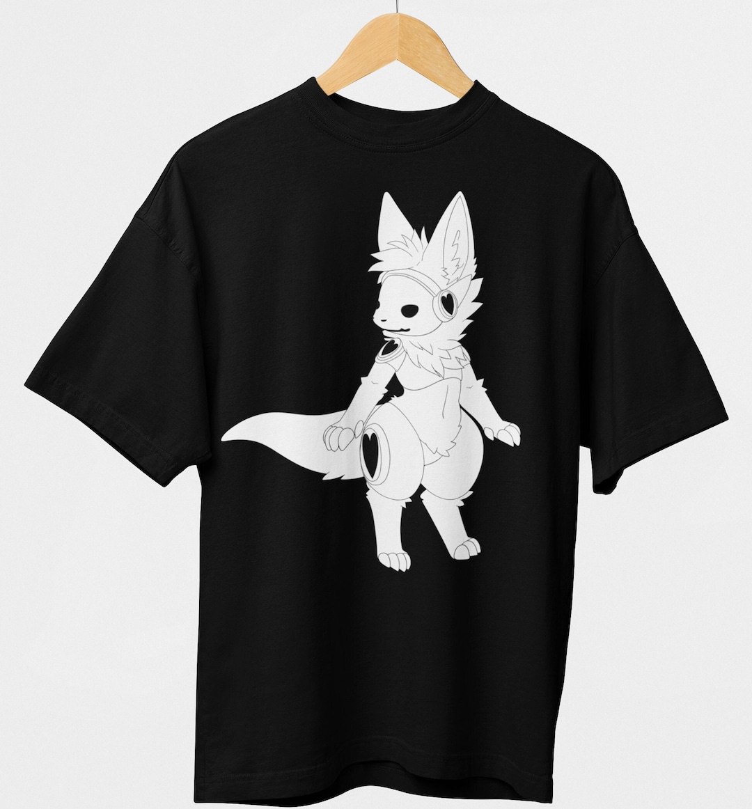 Protogen Shirt Fursuit Fan Hoodie Furry Fandom Pattern Skulldog ...