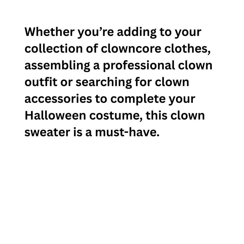 Clown Cardigan: Clowncore Sweater, Jester Clothing, Black and White ...