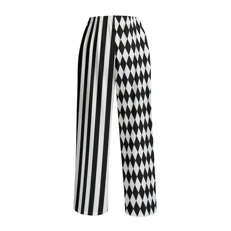 Clown Costume Pants: Black and White Clowncore Clothing, Halloween ...