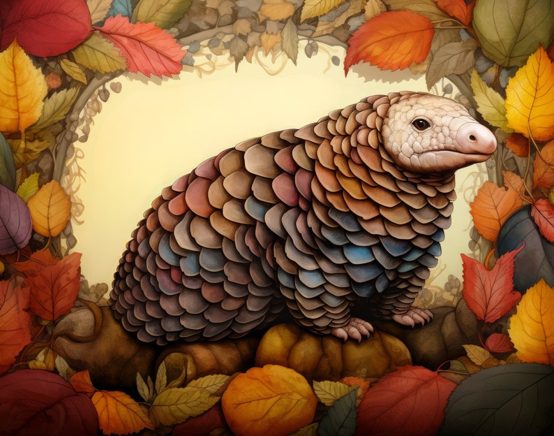Pangolin Printable Wall Art Digital Download Pangolin Home Decor ...