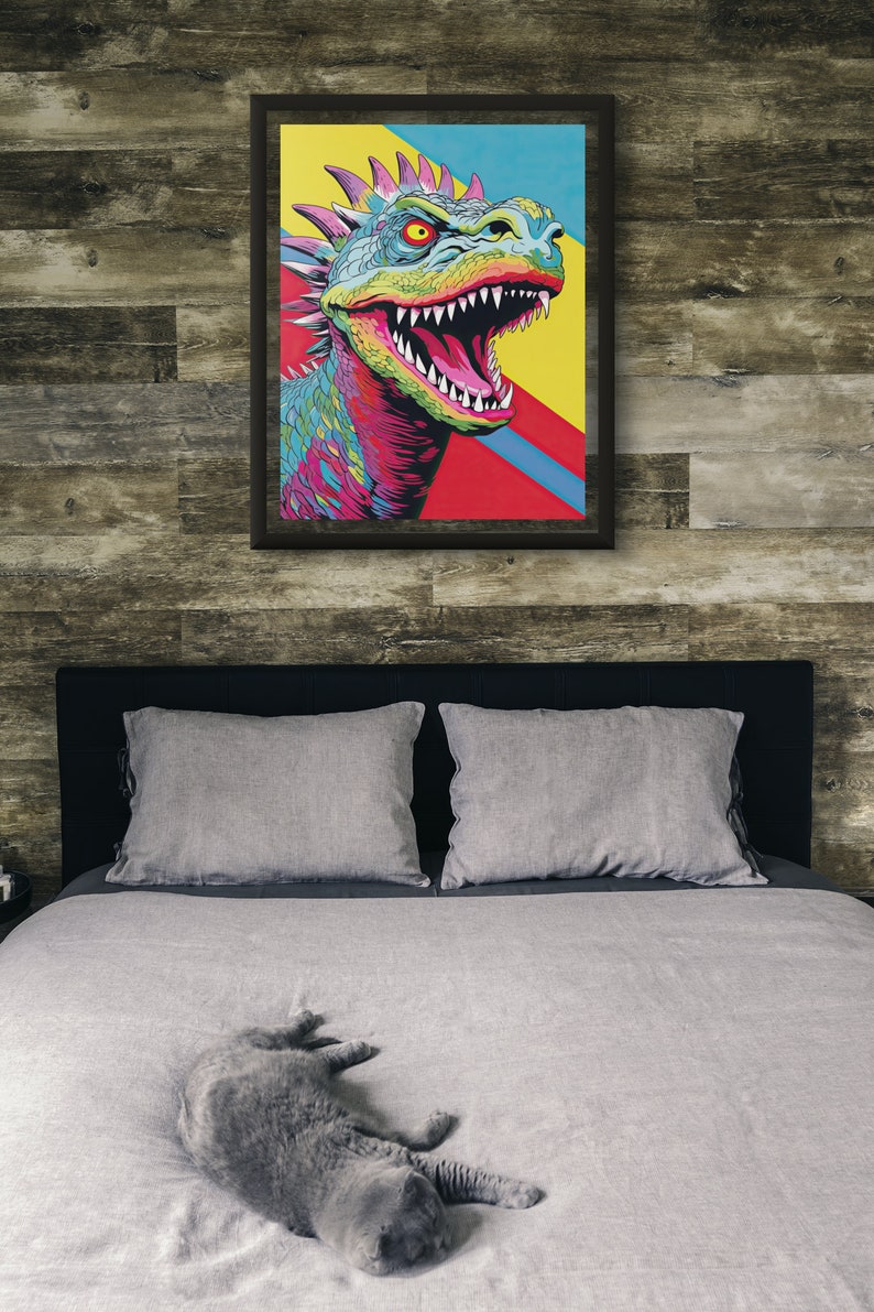 Anime Dragon Printable Wall Art Home Decor Prints Print Posters Dnd ...