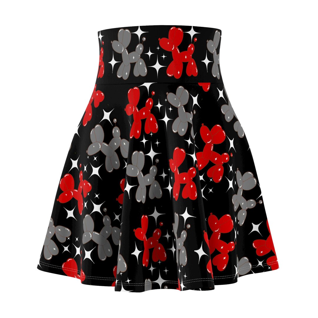 Clowncore Skirt Weirdcore Gothic Clothes Therian Clothing, Balloon Dog ...