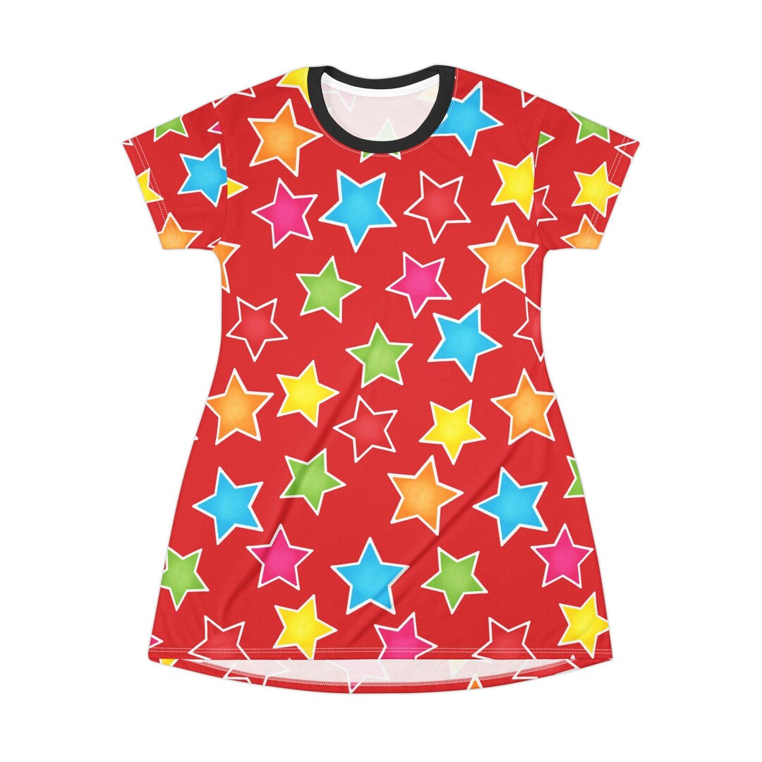 Clowncore T Shirt Dress, Kidcore Clothing, Retro Circus Clown Costume ...