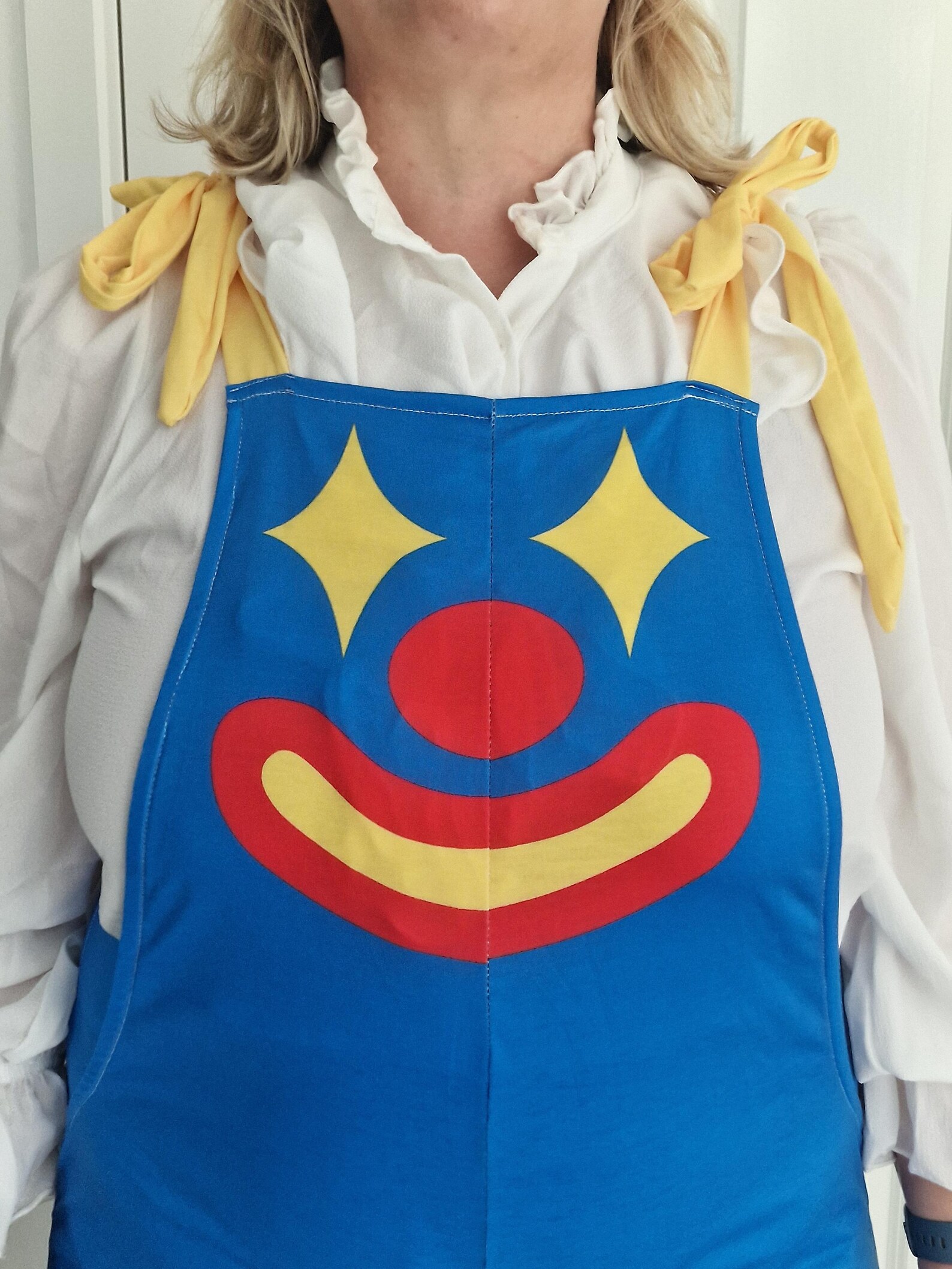 Clown Costume Pants: Clowncore Face Overalls, Kidcore Clothing - Etsy