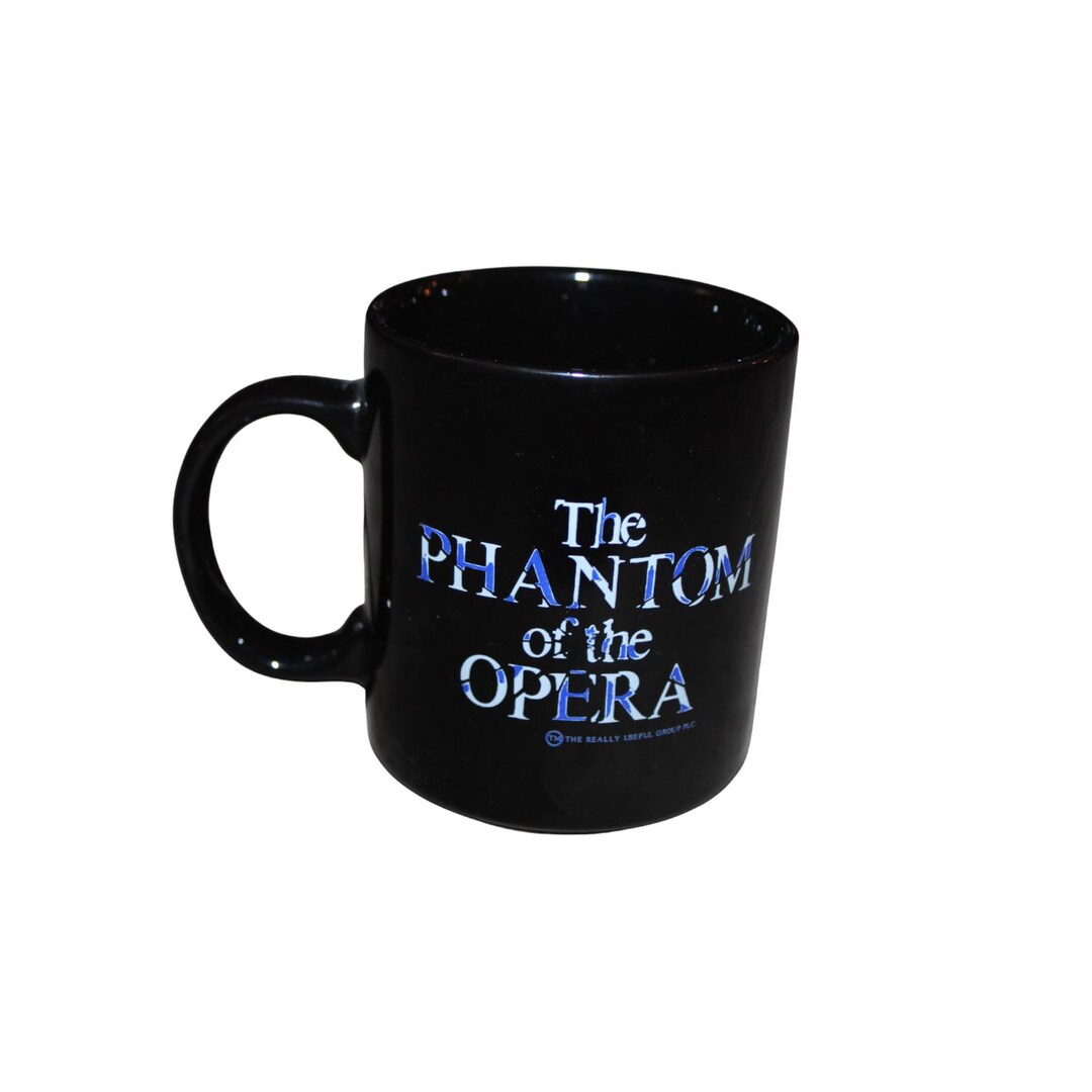 Vintage Phantom of the Opera Coffee Mug 1986 Black Coffee Mug - Etsy