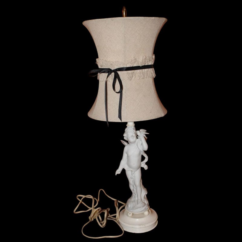 Cherub Mid Century Lamp - Etsy