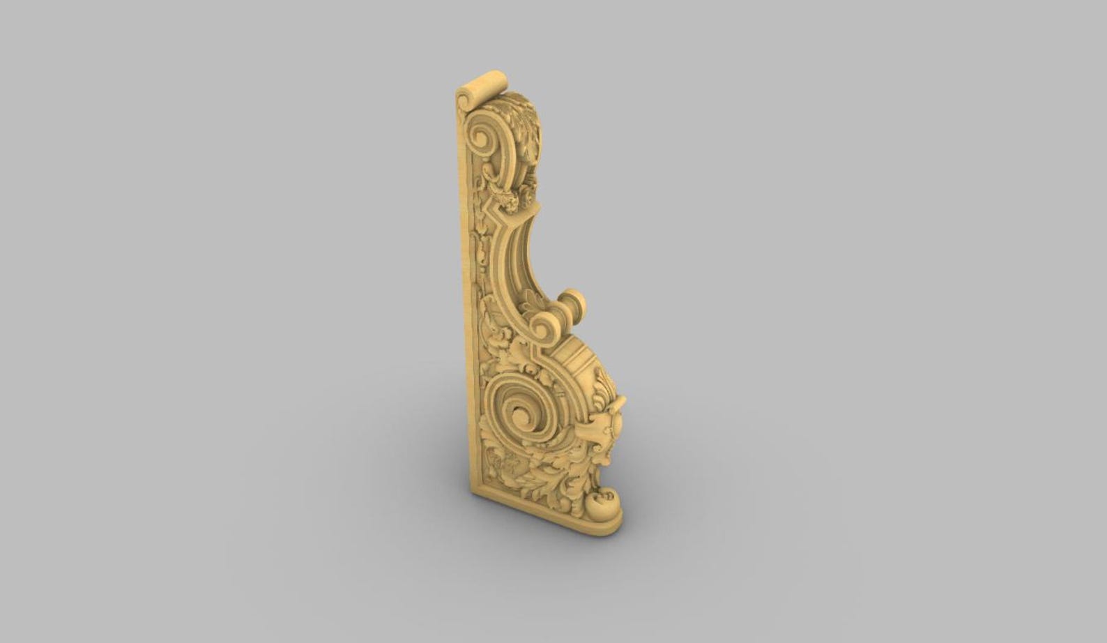 Carved Stair Pillar 3d STL Model for CNC Machine, 3d Designs, CNC Files ...
