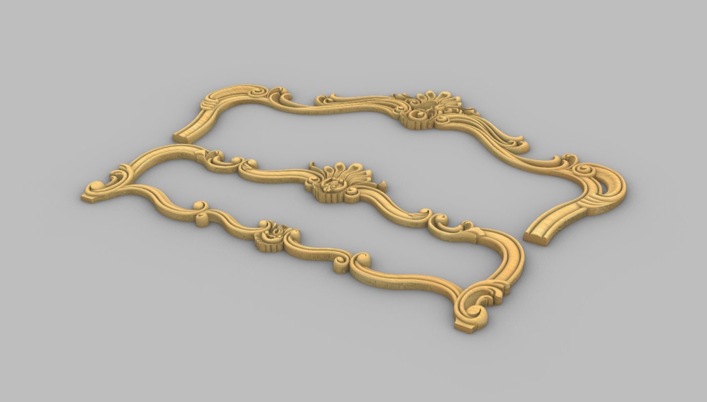 Carved Bed 3d STL Model for CNC Machine, 3d Designs, CNC Files - Etsy