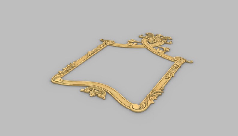 Carved Mirror Frame 3d STL Model for CNC Machine, 3d Designs, CNC Files ...