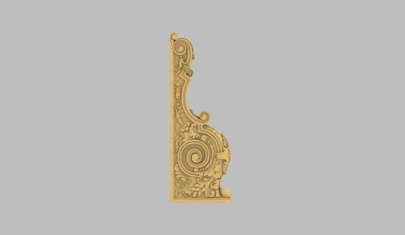 Carved Stair Pillar 3d STL Model for CNC Machine, 3d Designs, CNC Files ...