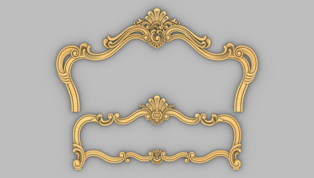 Carved Bed 3d STL Model for CNC Machine, 3d Designs, CNC Files - Etsy