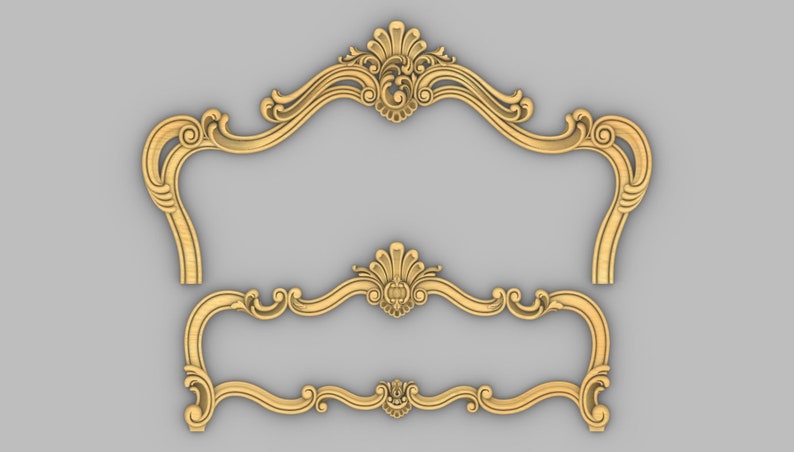 Carved Bed 3d STL Model for CNC Machine, 3d Designs, CNC Files - Etsy