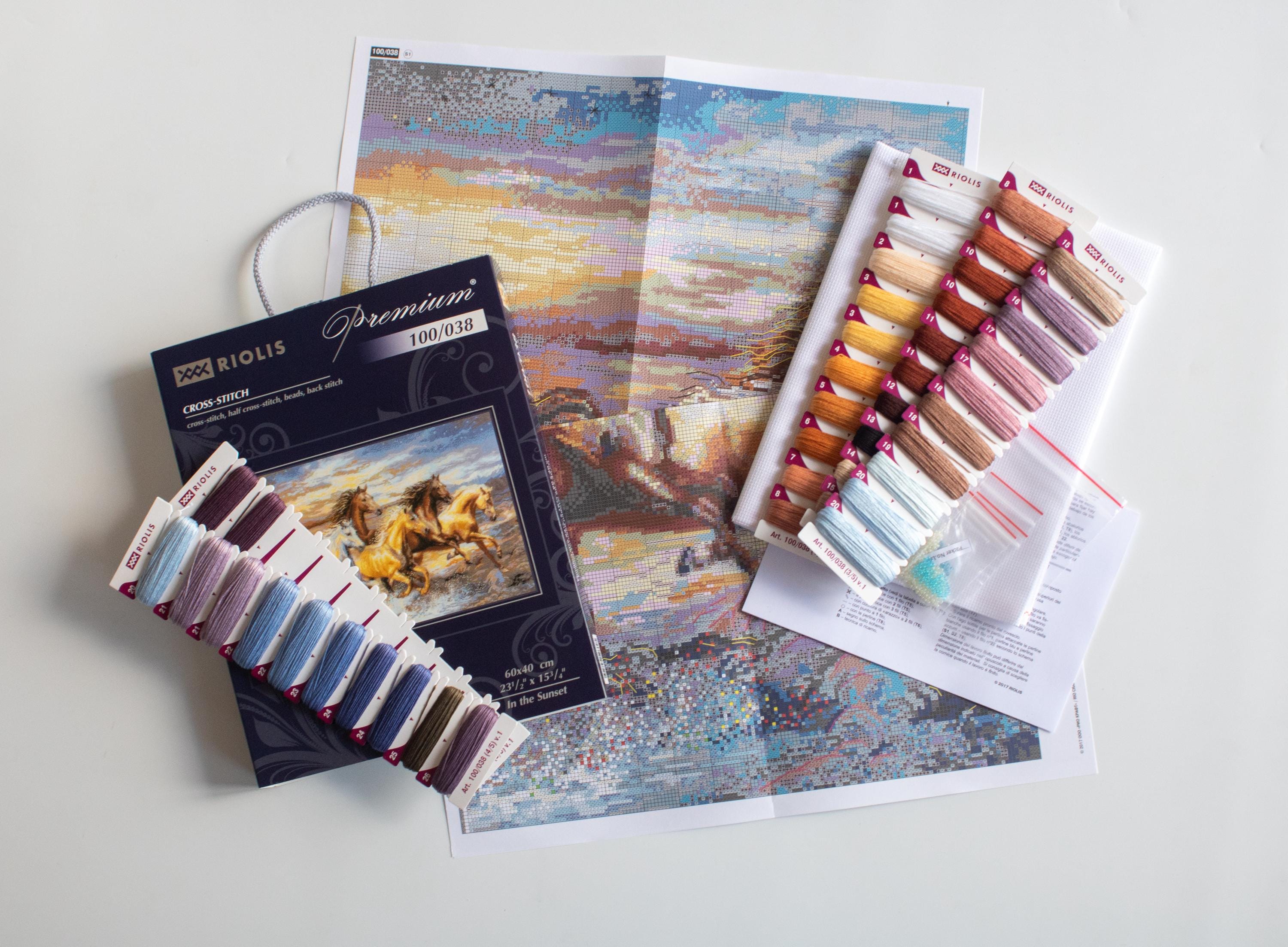 RIOLIS PREMIUM Counted Cross Stitch Kit 100/038 in the Sunset ...