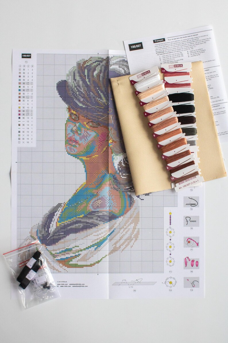 RIOLIS PREMIUM Counted Cross Stitch Kit 100/027 Velvet Evening ...