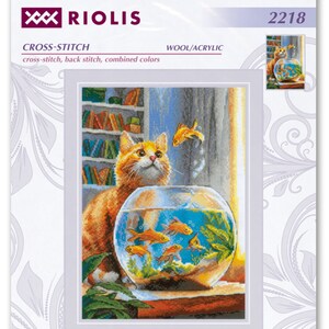 RIOLIS Counted Cross Stitch Kit 2218 Ginger Observer, Embroidery Kit ...