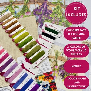 RIOLIS Counted Cross Stitch Kit 1717 Herbs, Embroidery Kit With Sage ...