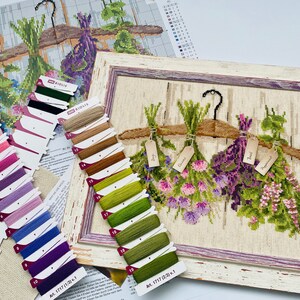 RIOLIS Counted Cross Stitch Kit 1717 Herbs, Embroidery Kit With Sage ...