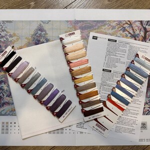 RIOLIS Counted Cross Stitch Kit 1427 Winter Evening, Embroidery Kit ...