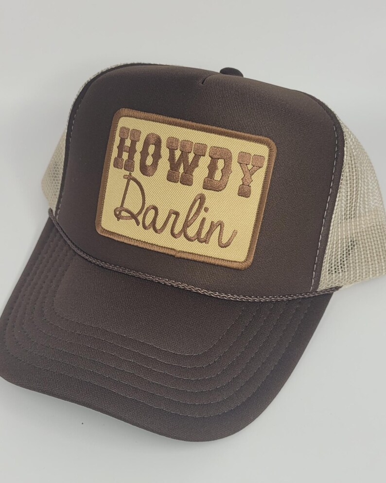 Howdy Darlin Trucker Hat | Custom Cute Hat | With or Without Chain - Etsy