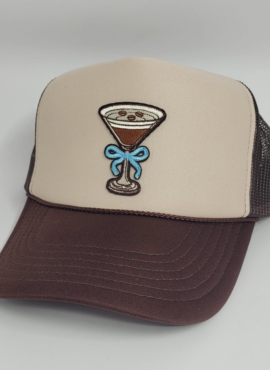 Espresso Martini Trucker Hat | Coffee Cocktail Patch Hat | Trendy Brown ...