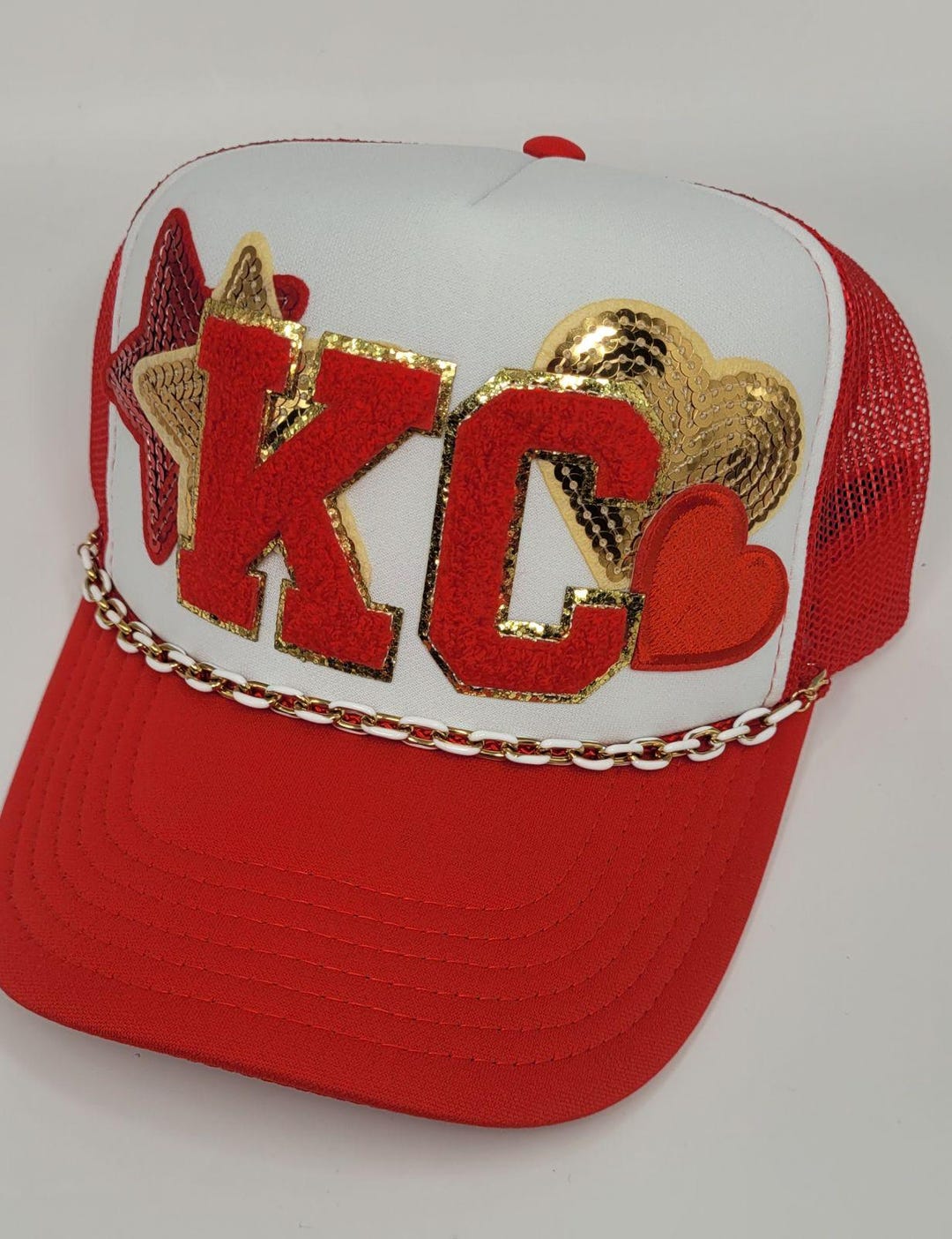Kansas City Chiefs Mesh Trucker Hat | Unique Custom KC Hat With or ...