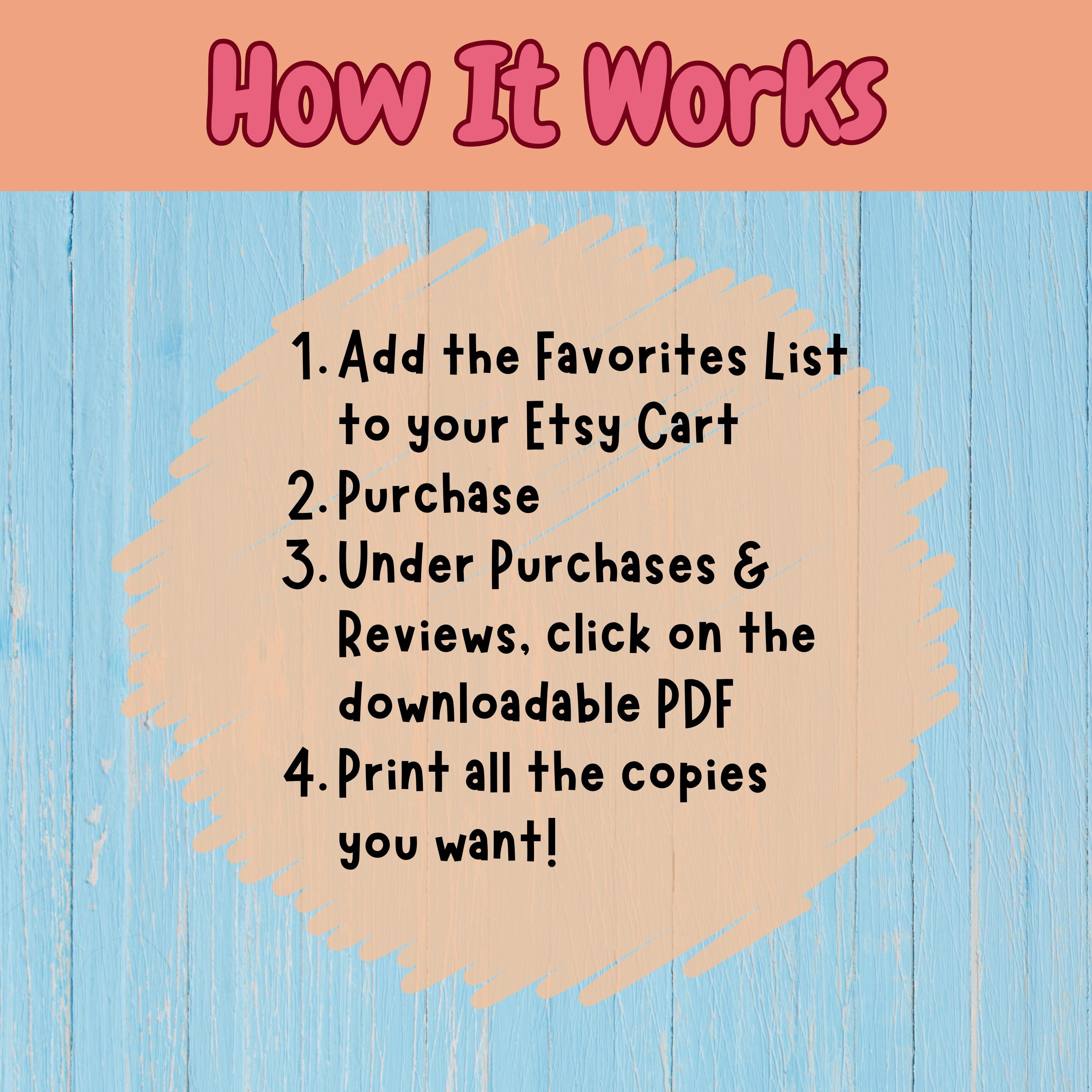 All About Me List Favorite Things List Meet the Teacher Sheet My ...