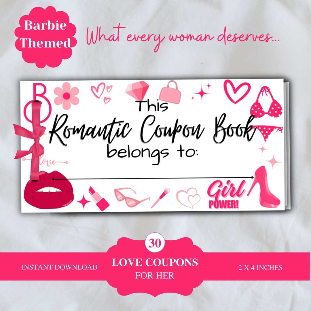 Barbie Themed Romantic Love Coupons for Her (digital Download) - Etsy
