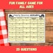 Family Reunion Jeopardy Trivia Game for All Ages - Virtual or Printable ...