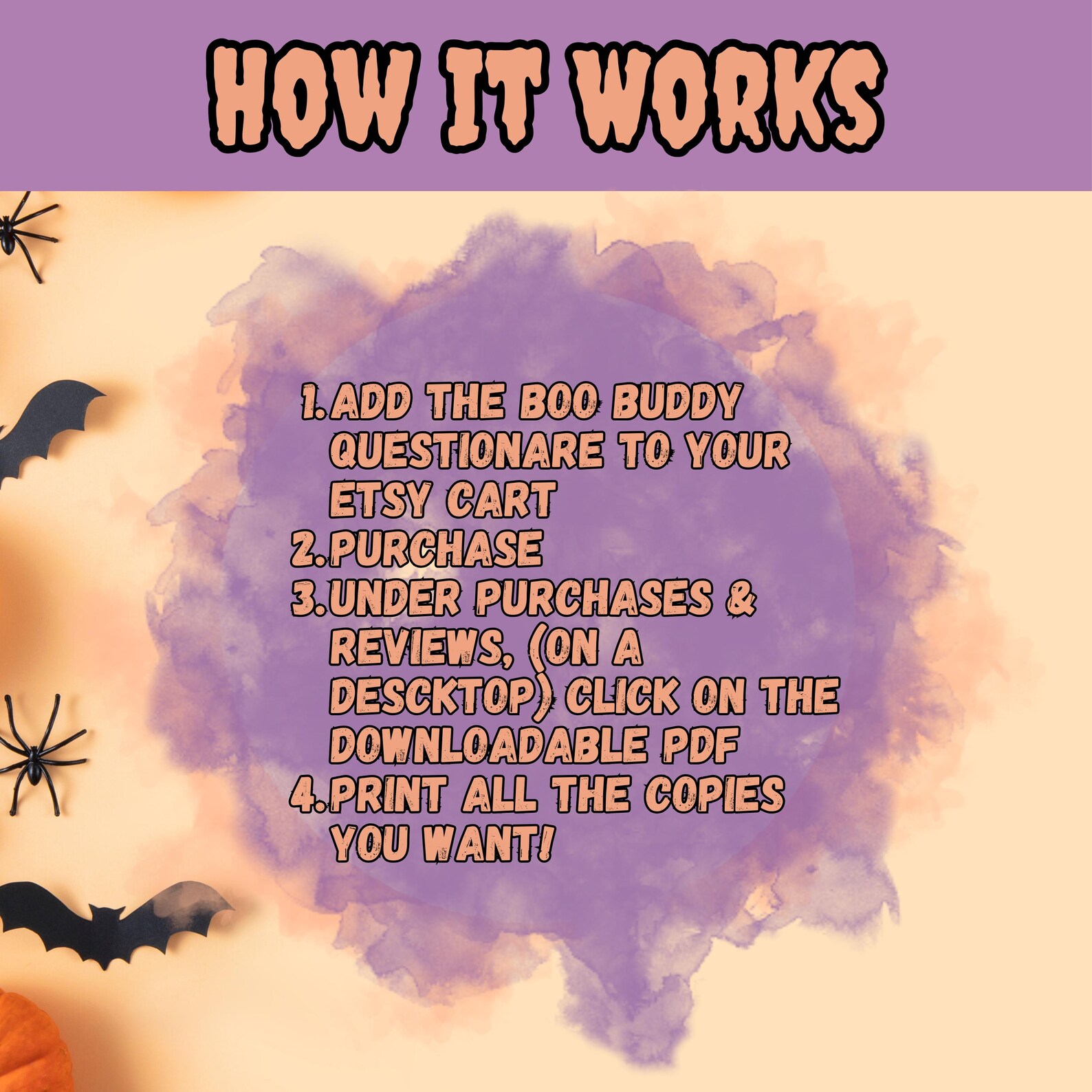 Boo Buddy Questionnaire Printable for Spooky Gift Exchange Questions ...