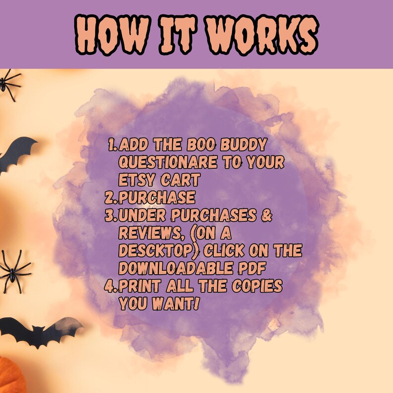 Boo Buddy Halloween Gift Exchange Questionnaire, Secret Santa (digital ...