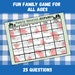 Family Reunion Jeopardy Trivia Game for Kids and Adults Watermelon ...