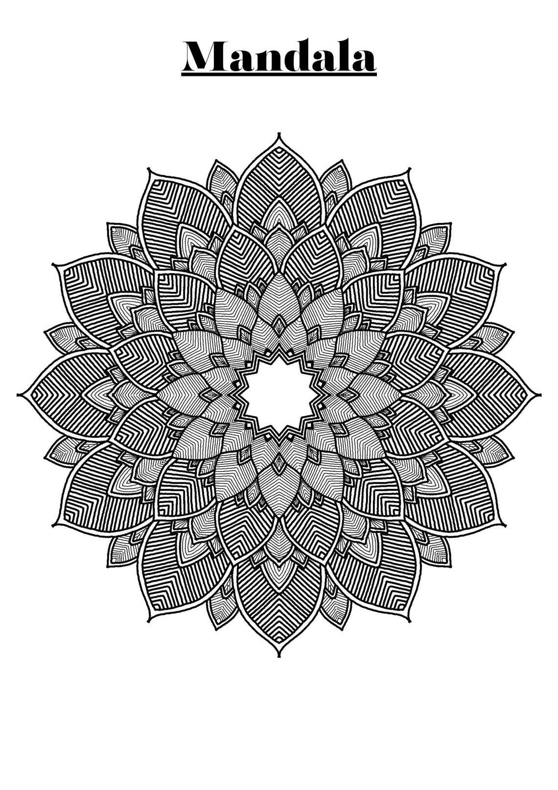Mandala Coloring Book - Etsy