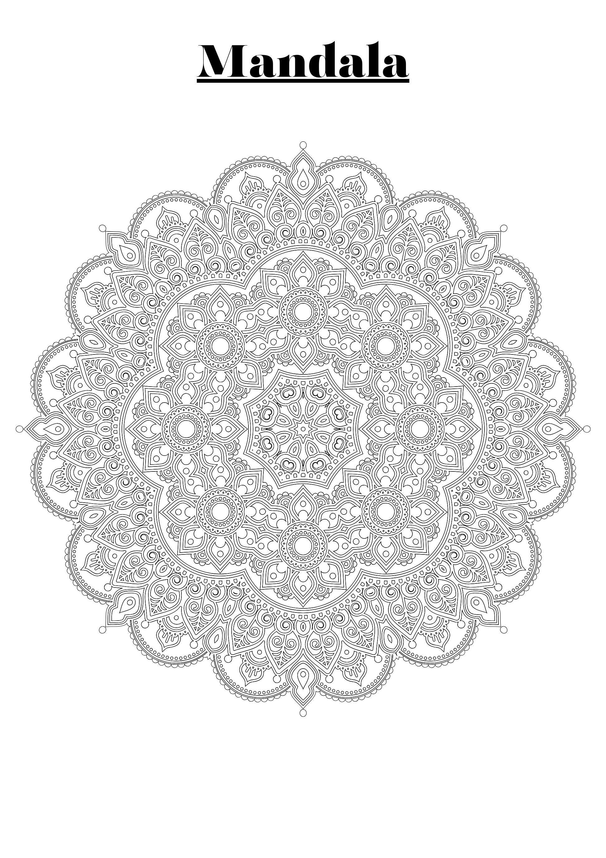 Mandala Coloring Book - Etsy