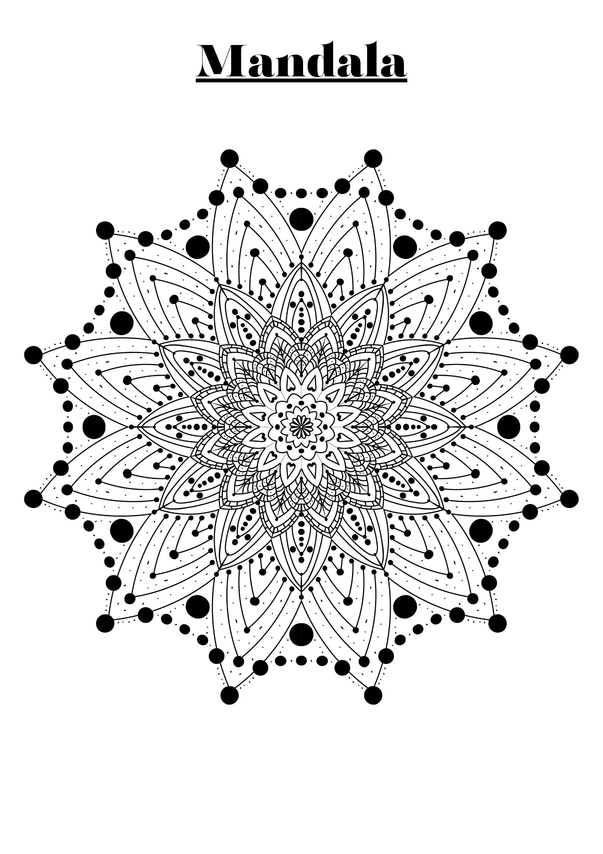 Mandala Coloring Book - Etsy