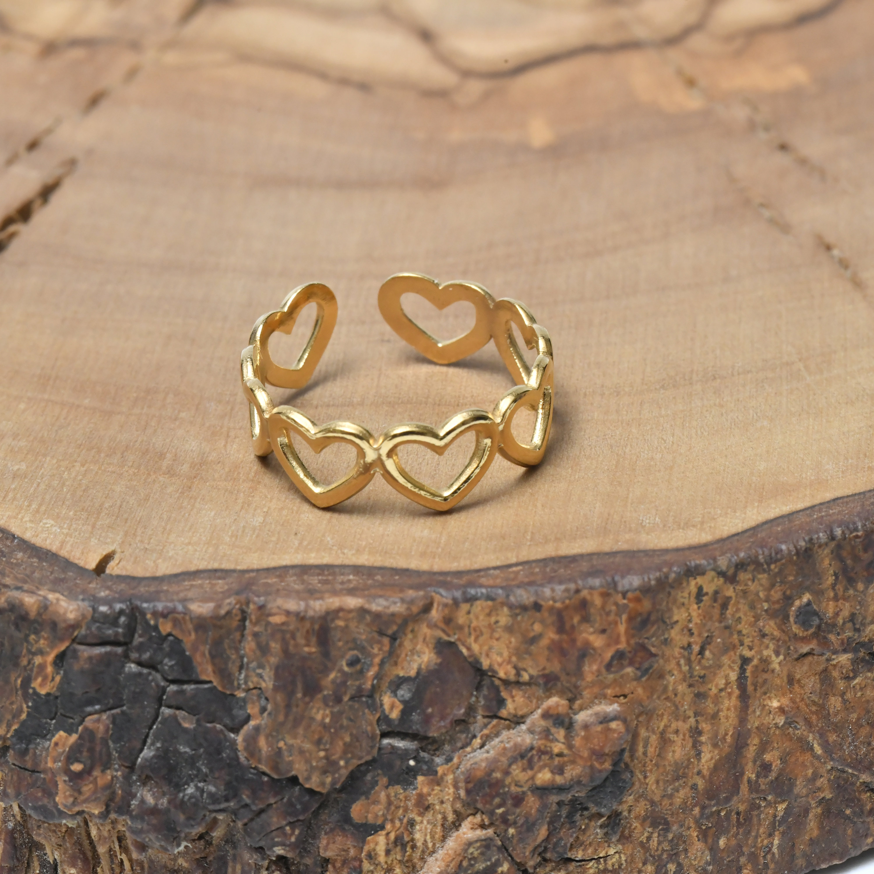 Interlocking Hearts Ring,heart Ring,18k Gold,sterling Silver,love Jewelry,minimalist Ring,gift ...