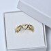 Interlocking Hearts Ring,heart Ring,18k Gold,sterling Silver,love ...