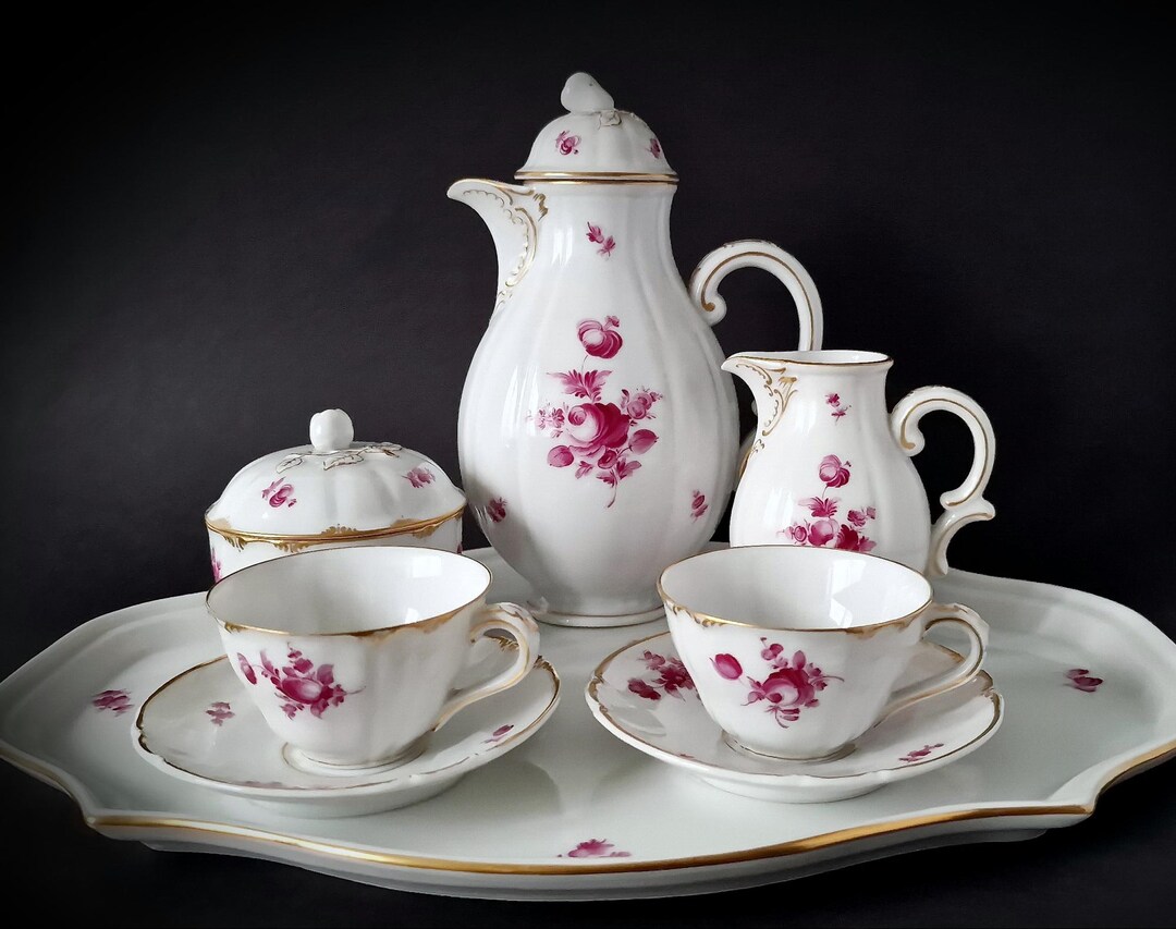 Nymphenburg Tete-a-tete Coffee Set German Porcelain Hand Painted China ...