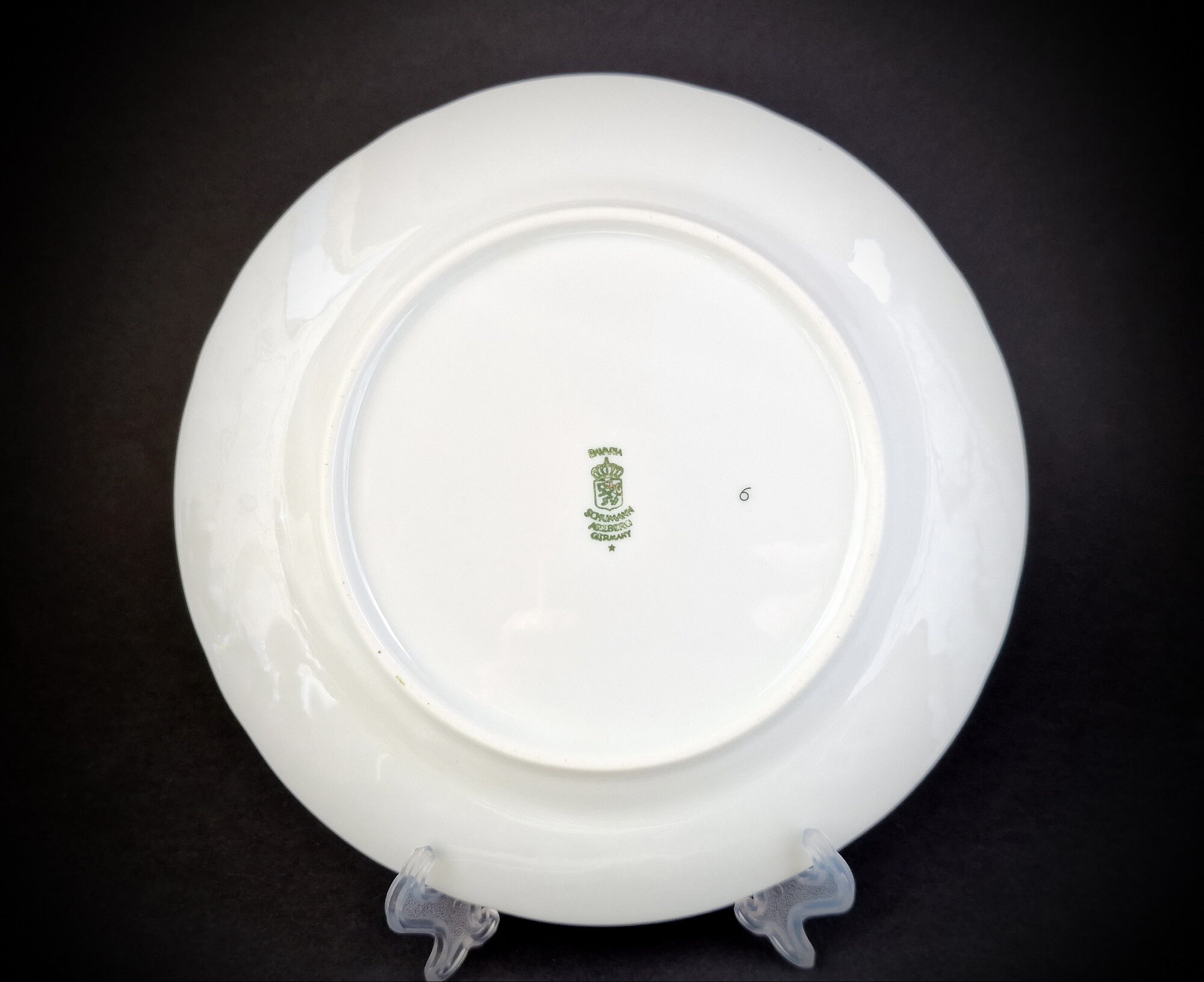 1960s Schumann Bavaria Plate empress Dresden Flowers Pattern Dessert ...