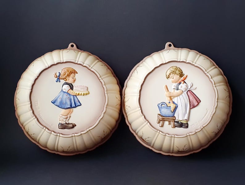 Rare Vintage Goebel Hummel Cake Baking Mold - Hand Painted - Made in ...