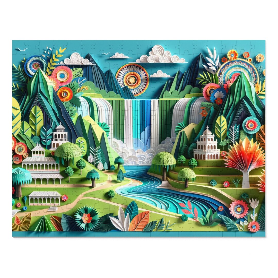 Puzzle, Huasteca Potosina, Mexico Inspired Jigsaw Puzzle, Unique Jigsaw ...