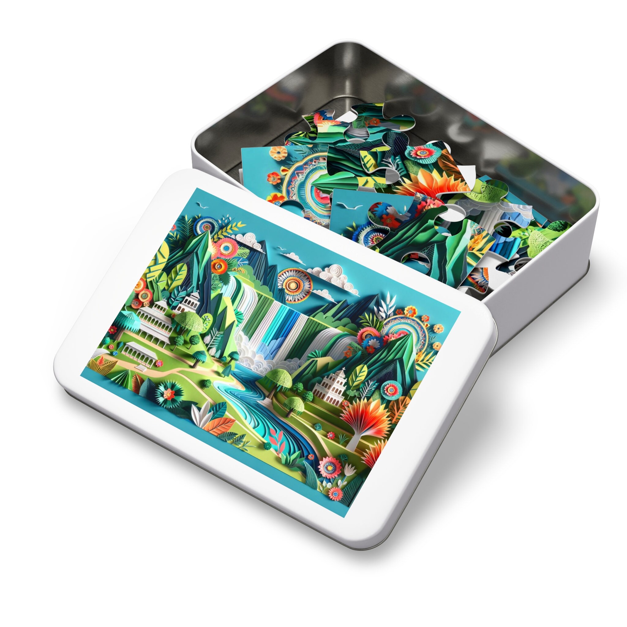 Puzzle, Huasteca Potosina, Mexico Inspired Jigsaw Puzzle, Unique Jigsaw ...