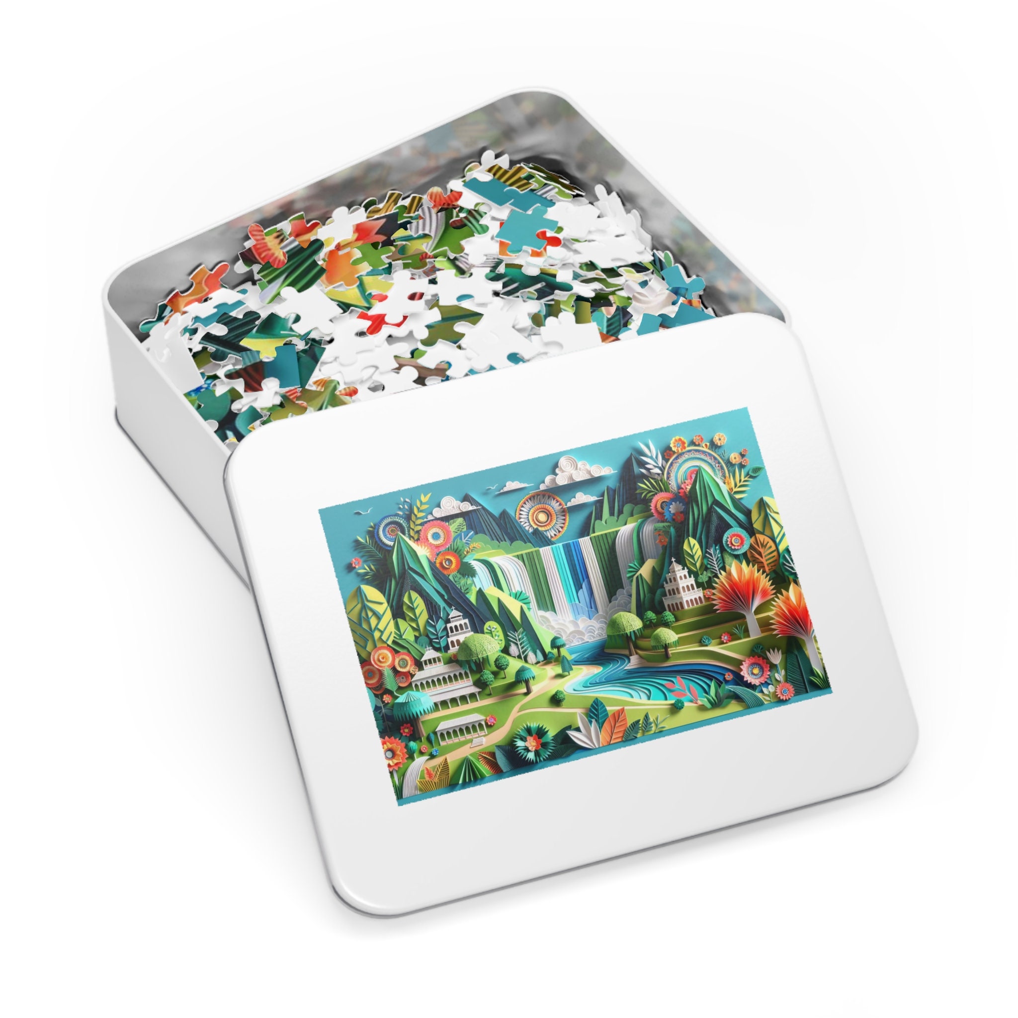 Puzzle, Huasteca Potosina, Mexico Inspired Jigsaw Puzzle, Unique Jigsaw ...