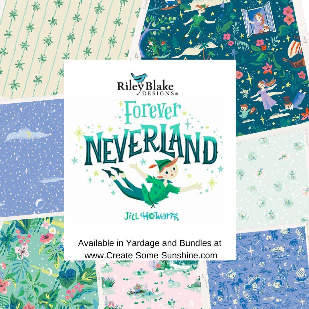Forever Neverland by Jill Howarth for Riley Blake Fabrics, Half Yard ...