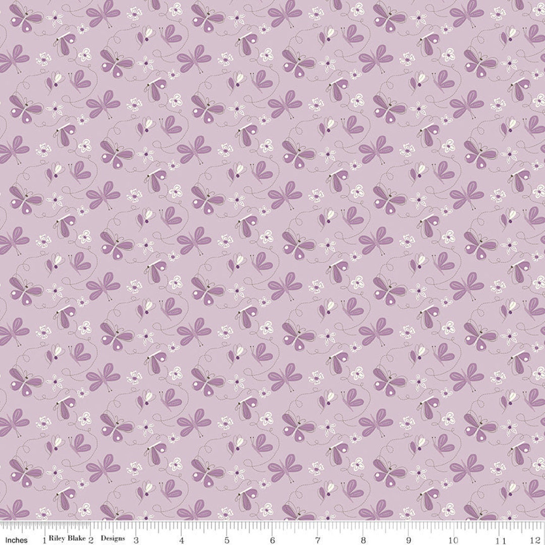 Hello Spring Butterflies Lilac for Riley Blake Fabrics C12961-LILAC - Etsy
