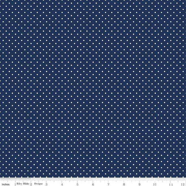 Navy Blue Polka Dot - Etsy